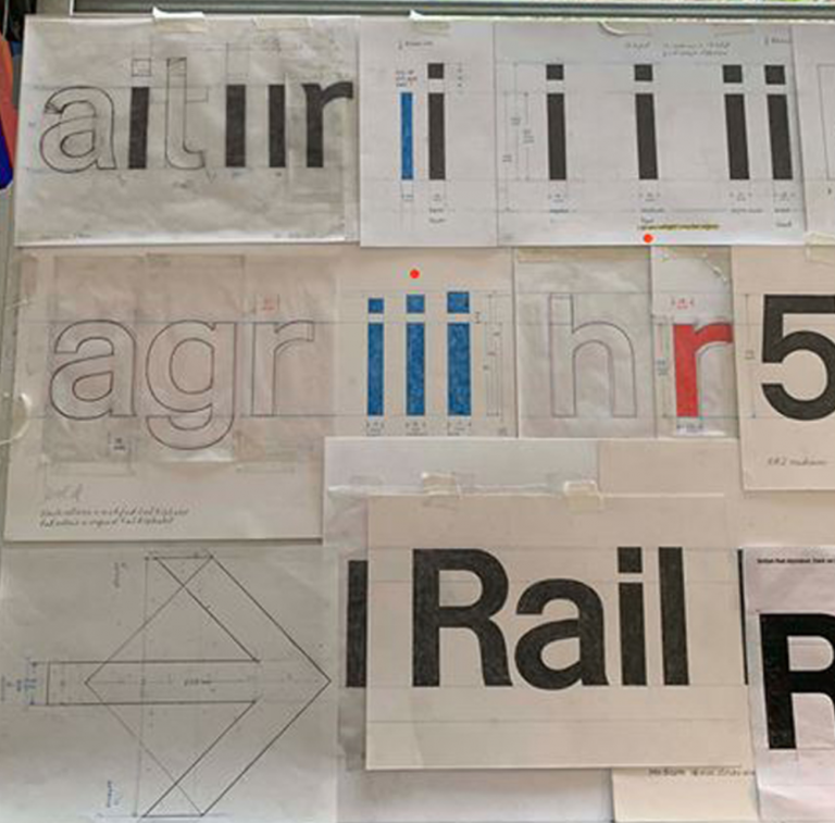 New Railway Lettering • Margaret Calvert • 2020 | BAGDContext CSM